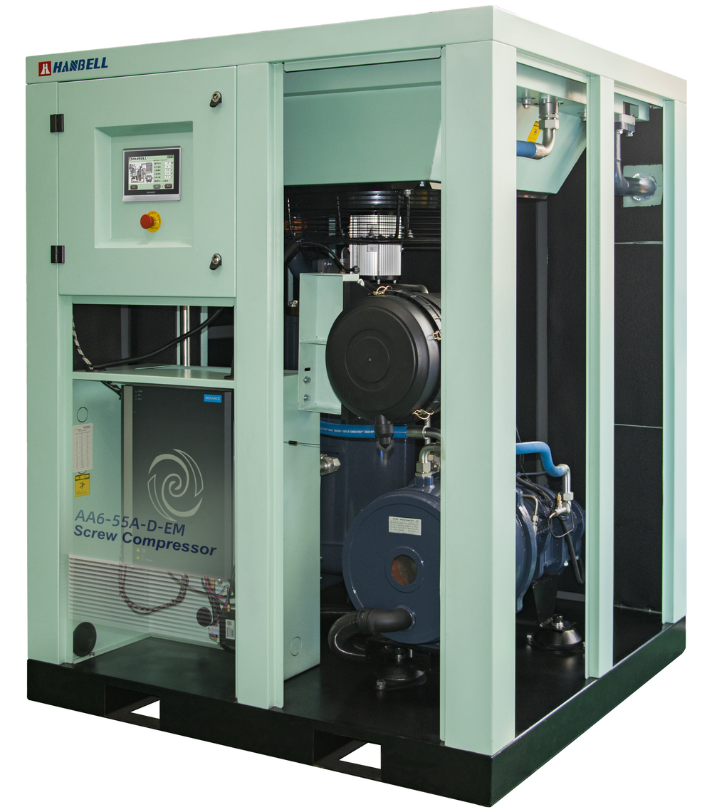 AA6-D-EM series integrated double stage permanent air compressor - Pro ...